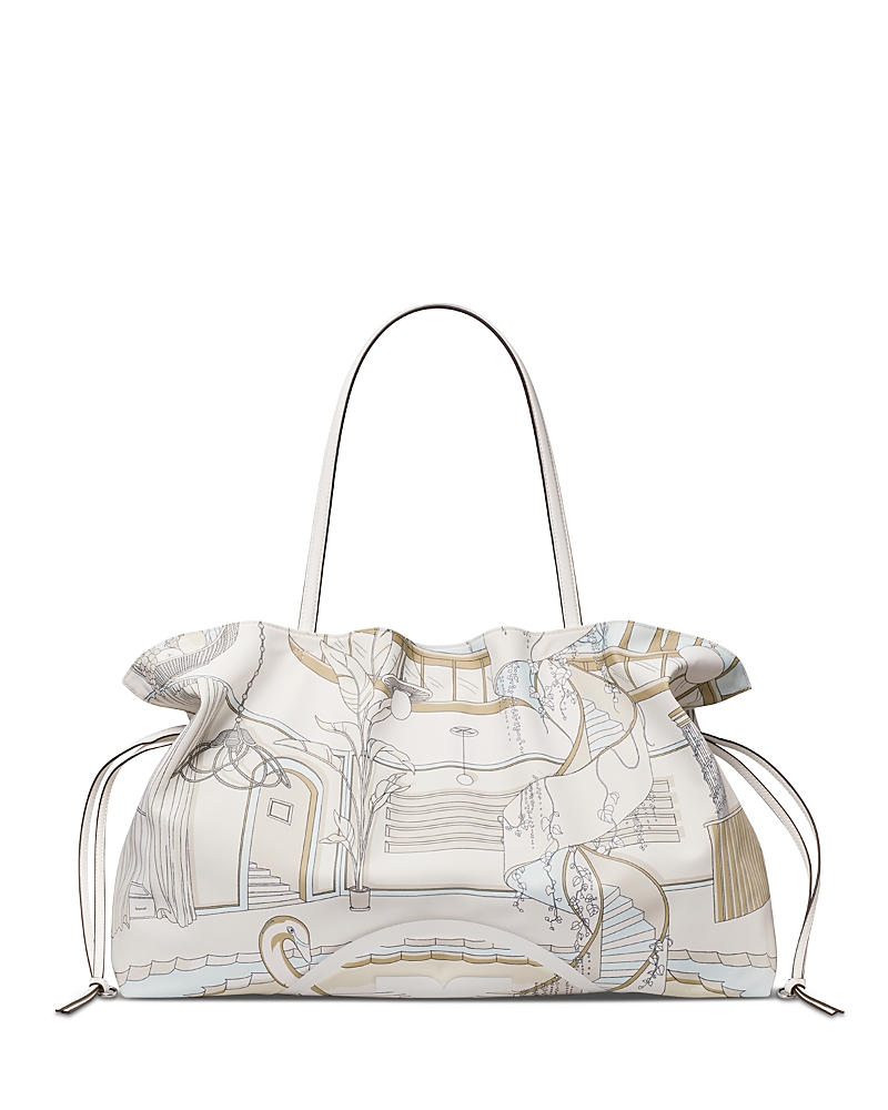 TORY BURCH Printed Drawstring Tote Bag